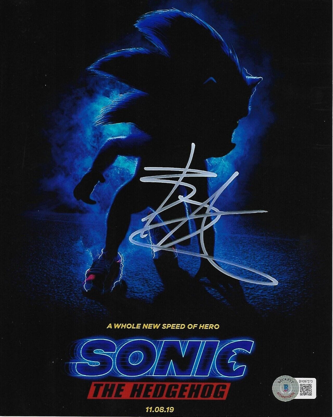 BEN SCHWARTZ AUTOGRAPHED SIGNED SONIC THE HEDGEHOG 8X10 PHOTO BECKETT BAS | Autographia