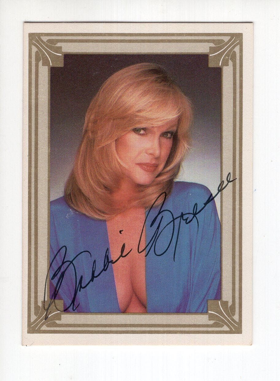 Bobbie Bresee Hand Signed 1990 Scream Queens Trading Card Gorgeoussexy