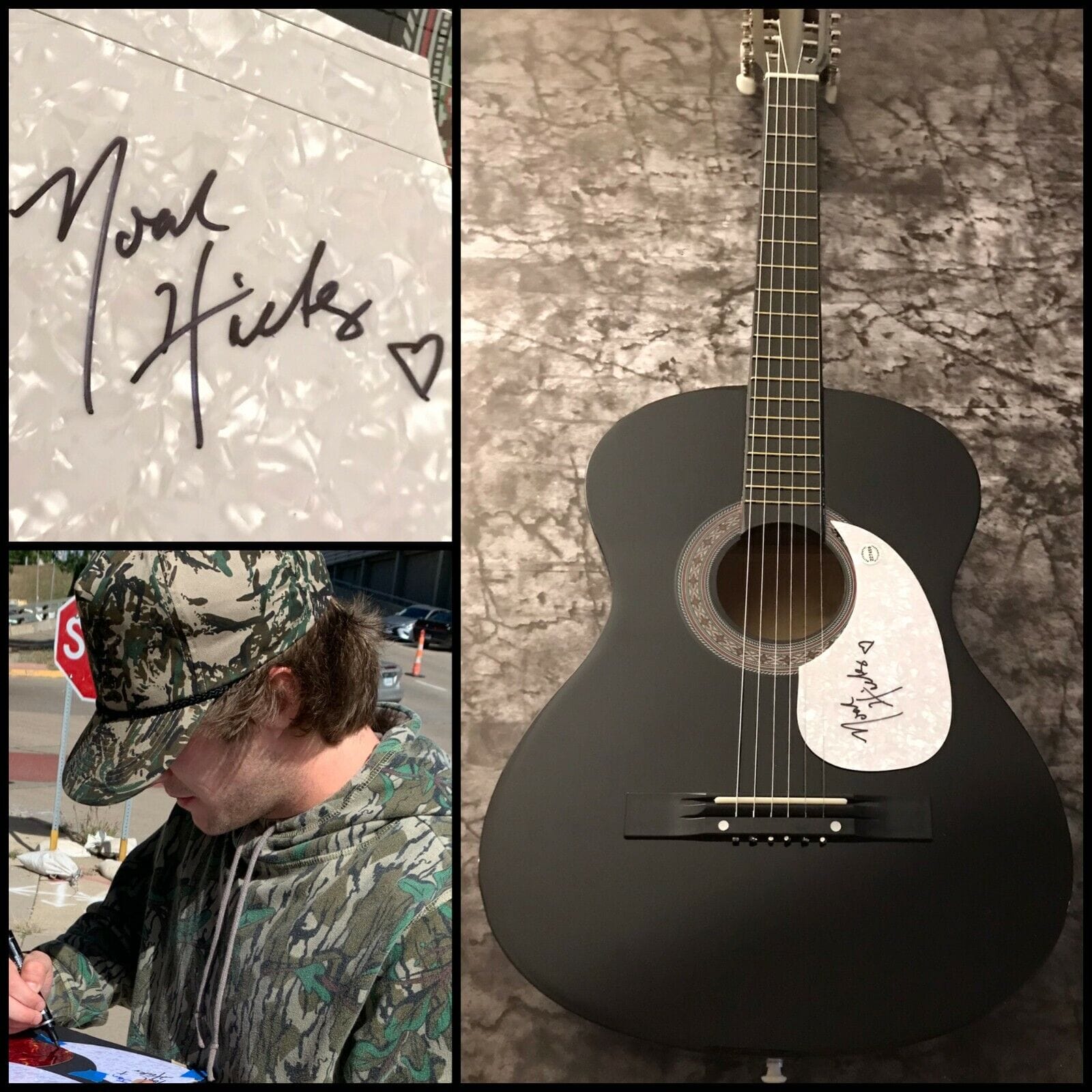 GFA I Can Tell You're Small Town * NOAH HICKS * Signed Acoustic Guitar ... GFA I Can Tell You're Small Town * NOAH HICKS * Signed Acoustic Guitar ...
