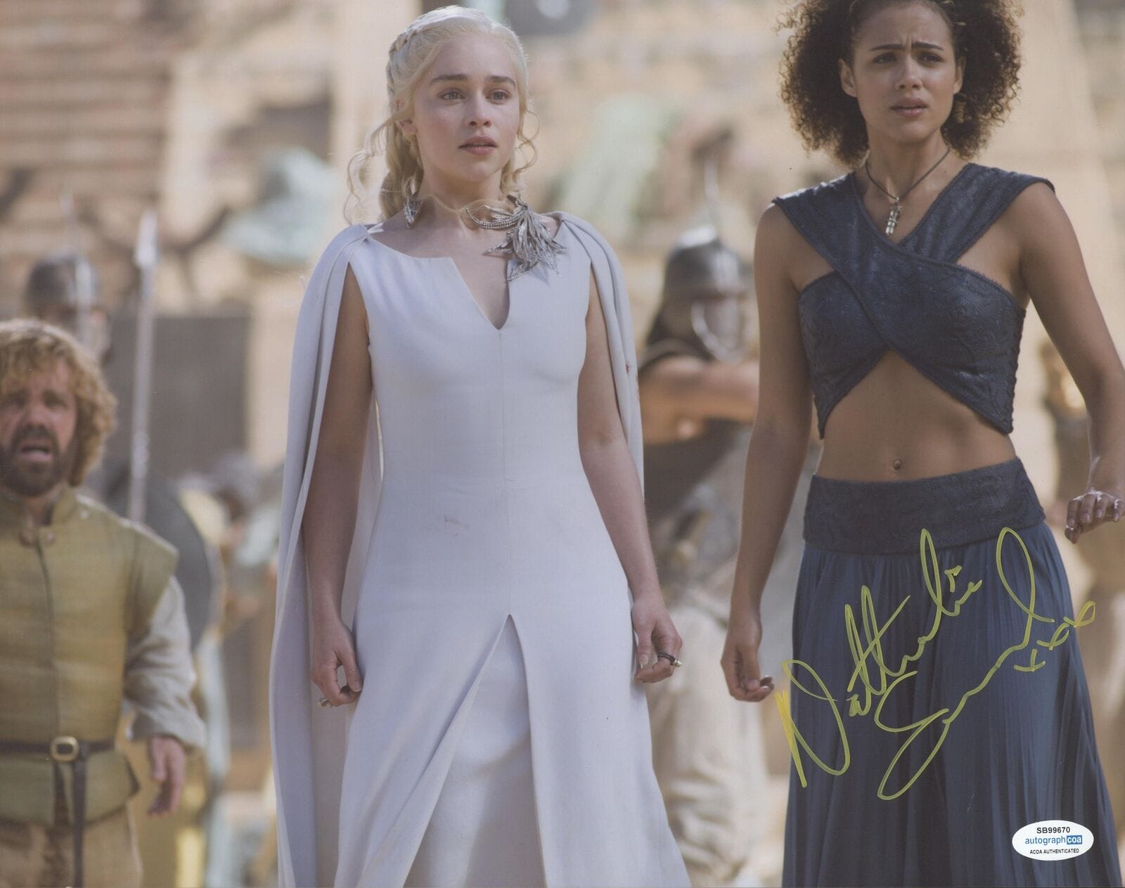 Nathalie Emmanuel Game Of Thrones Autograph Signed Missandei 11x14