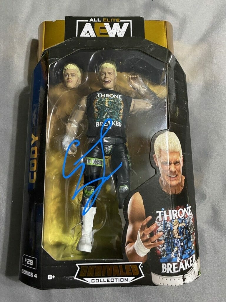 Cody Rhodes signed autographed AEW Elite wrestling figure Star Proof 1 Opens in a new window or ...