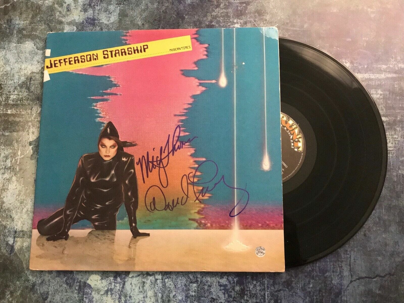 GFA Mickey Thomas & David * JEFFERSON STARSHIP * Signed Record Album PROOF COA | Autographia