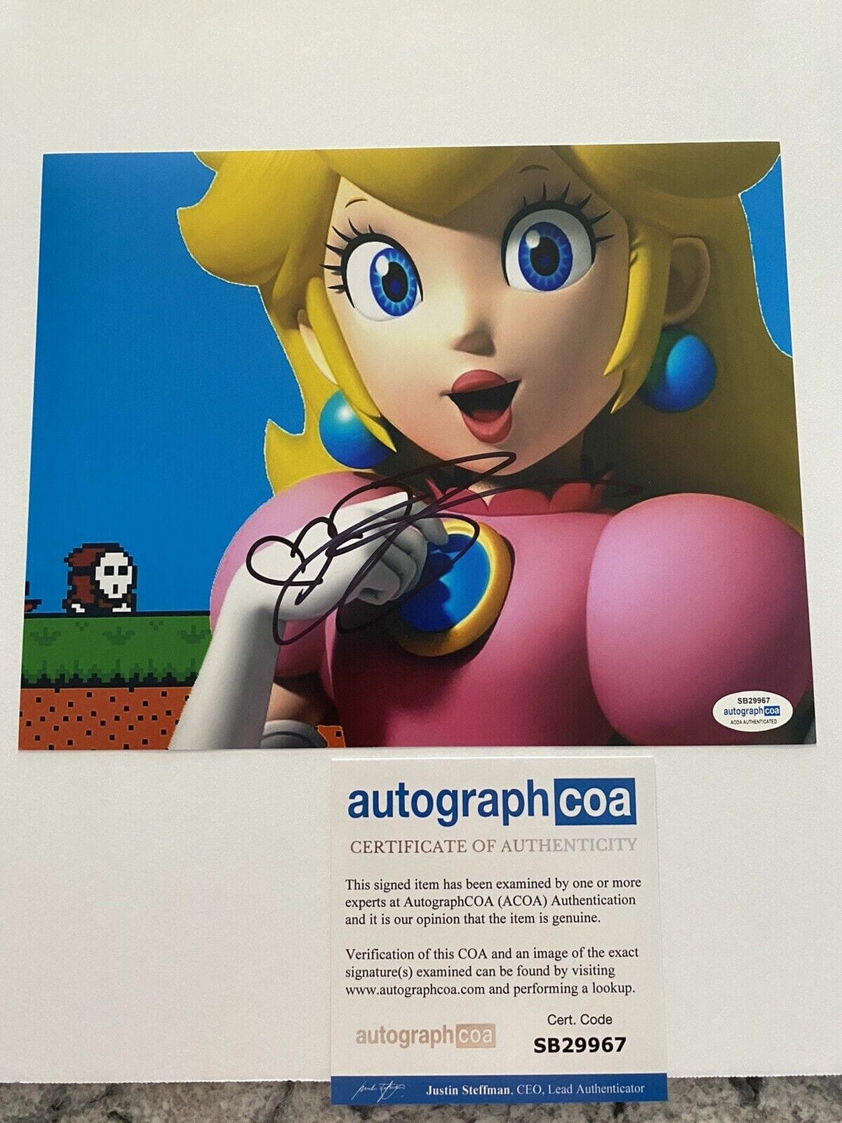Jen Taylor signed autograph Princess Peach Mario Kart 8x10 photo Halo ...