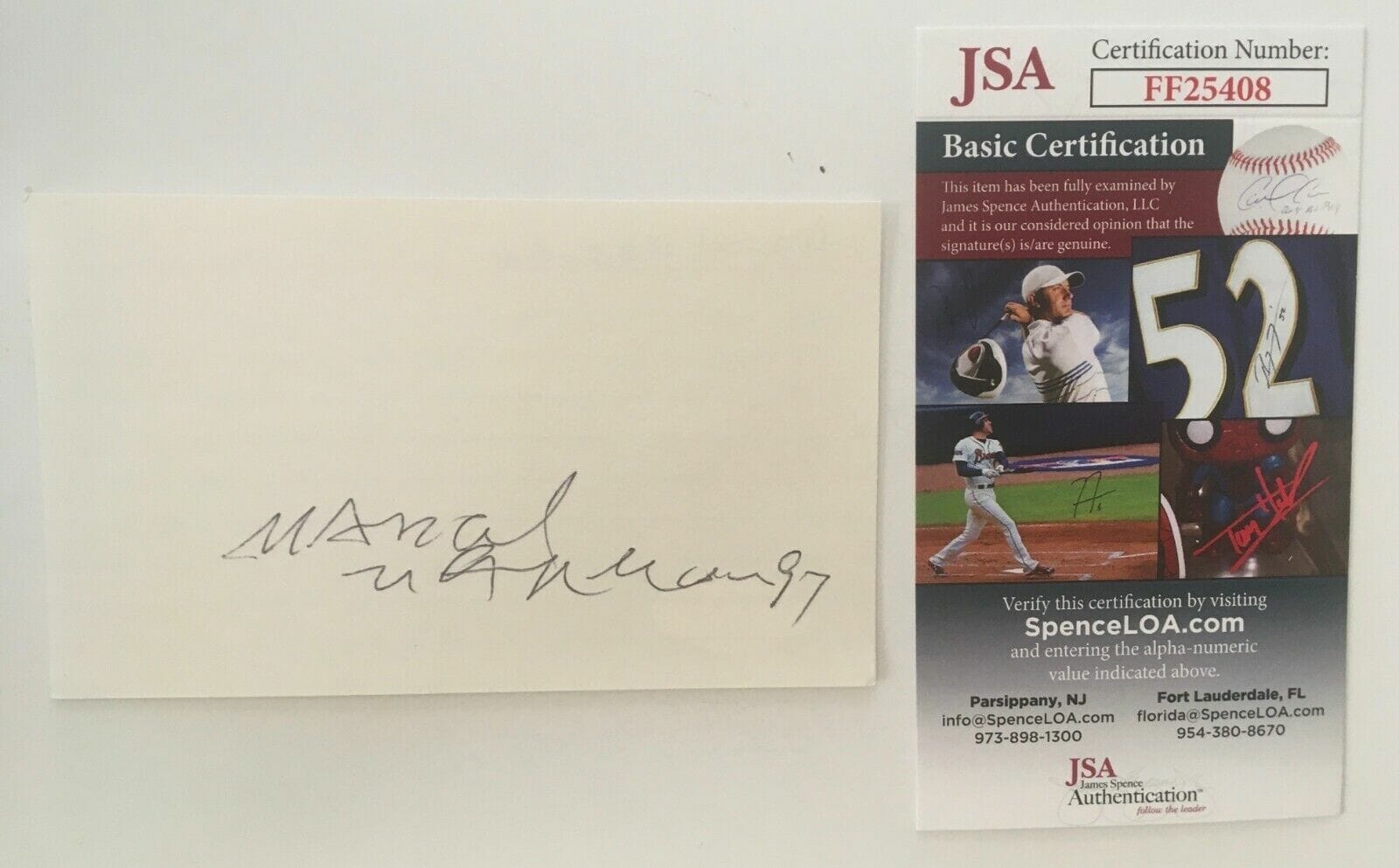 Marcel Marceau Signed Autographed 3x5 Card Jsa Certified Actor Mime