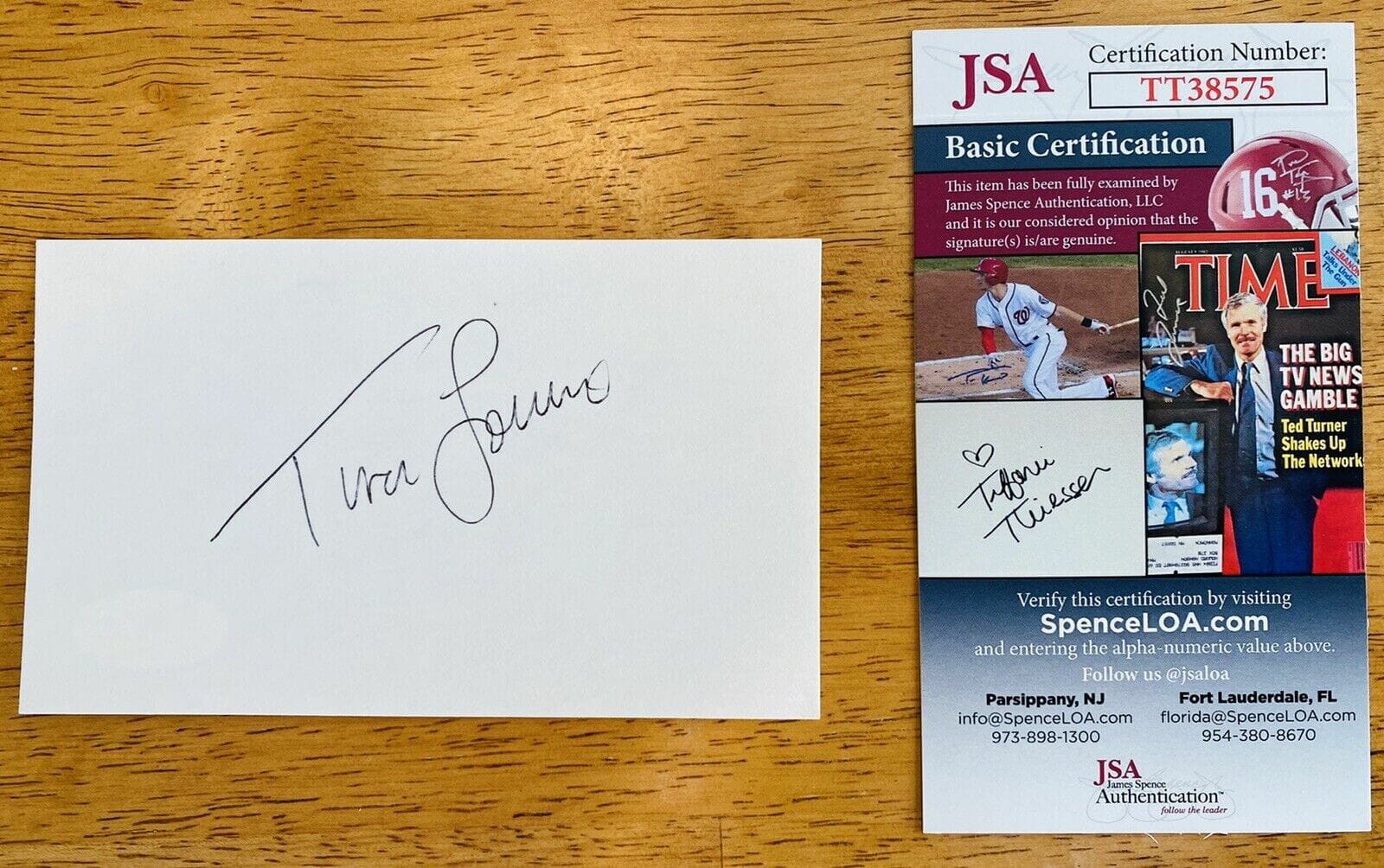 Tina Louise Signed Autographed 3x5 Card Jsa Certified Gilligans Island Opens In A New Window Or