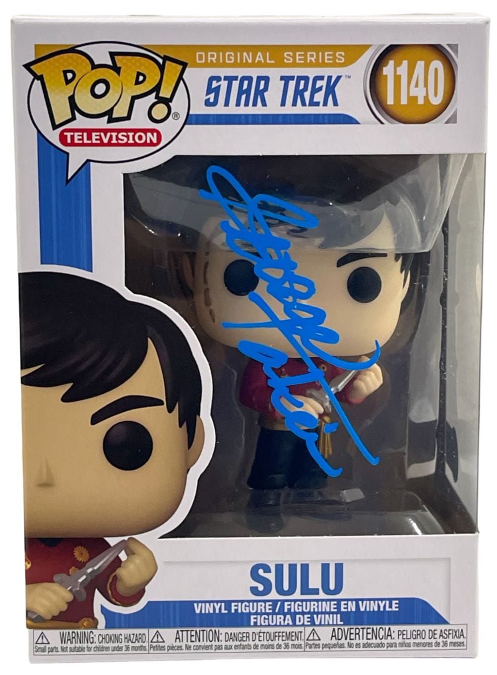 George Takei Signed Sulu 1140 Funko Star Trek Authentic Autograph