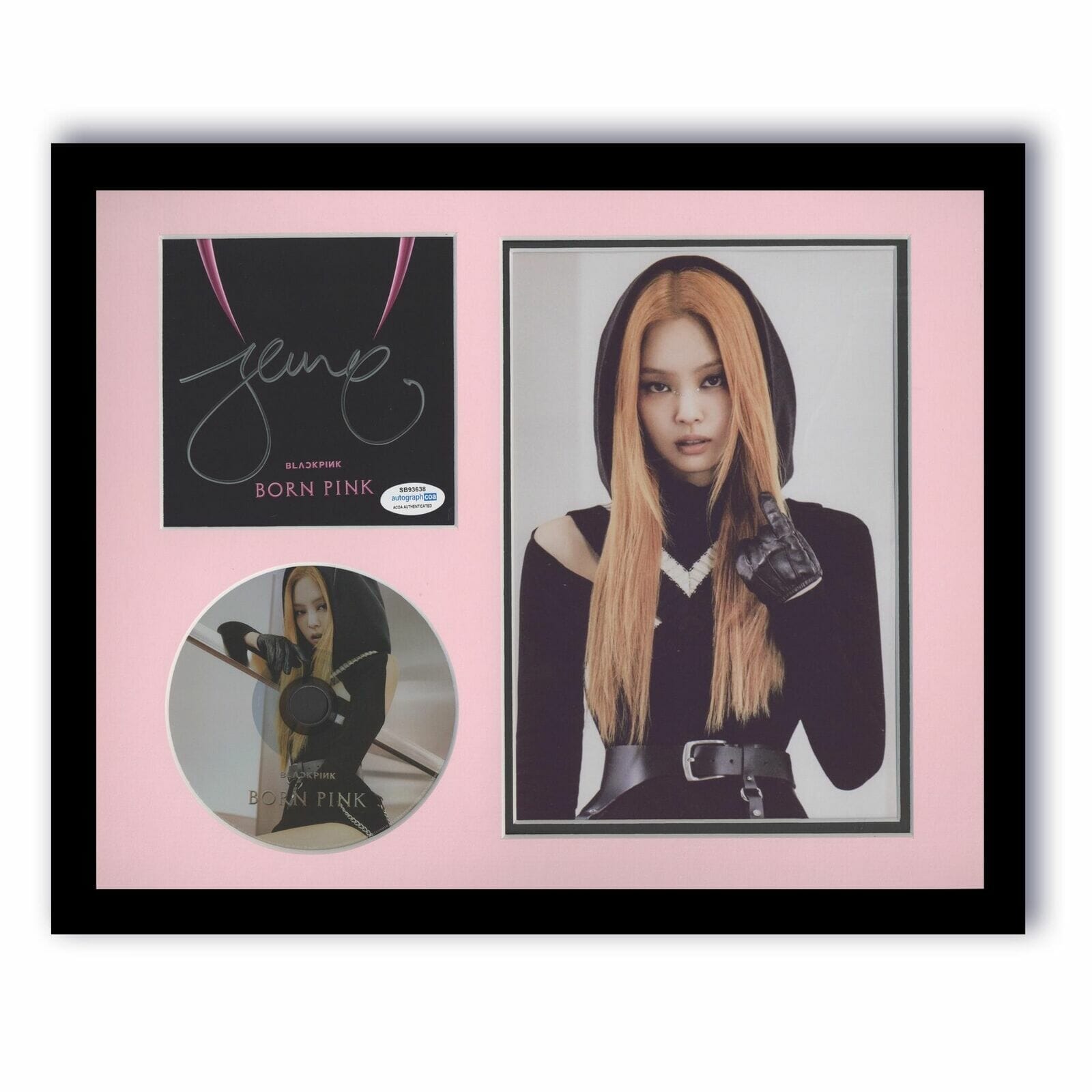Jennie "BLACKPINK" Autograph SIGNED Framed 'Born Pink' 11x14 Display B ...