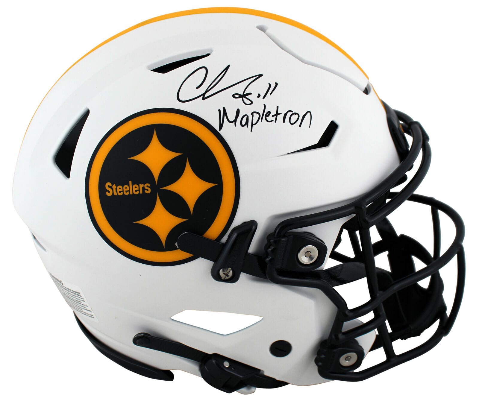 Steelers Chase Claypool Mapletron Signed Lunar Speed Flex Full Size Helmet BAS W | Autographia
