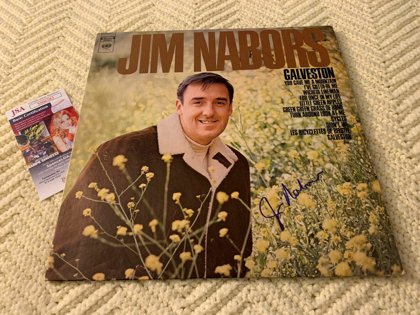 Jim Nabors Signed Album Cover Jsa Authenticated Coa Galveston Opens In A New Window Or Tab