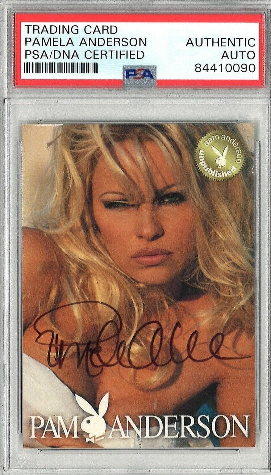 PAMELA ANDERSON SIGNED PLAYBOY TRADING CARD PSA DNA 84410090 BAYWATCH Opens in a new window or ...